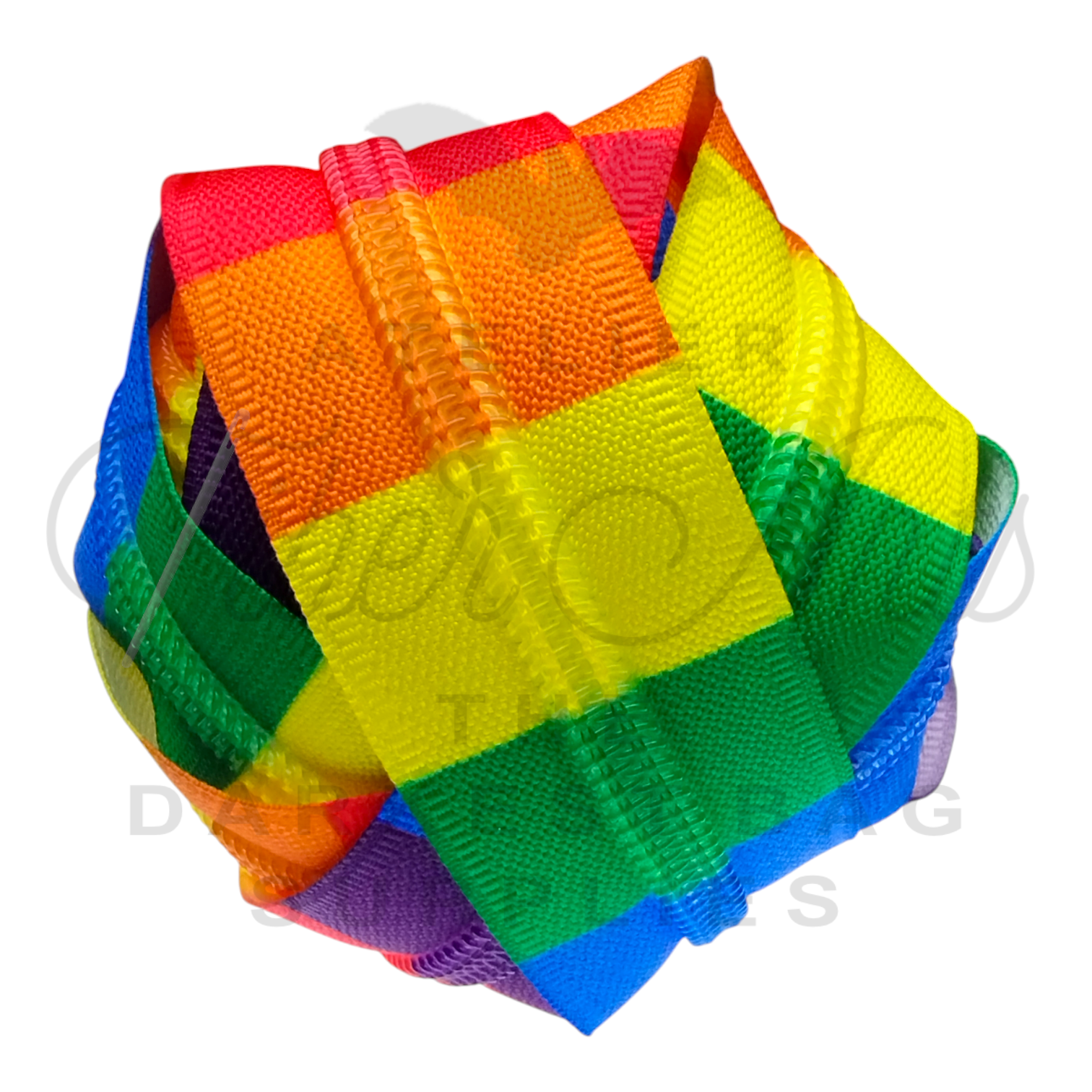 #5 Zipper - Rainbow Stripes - DTM Teeth – Atelier Fiber Arts